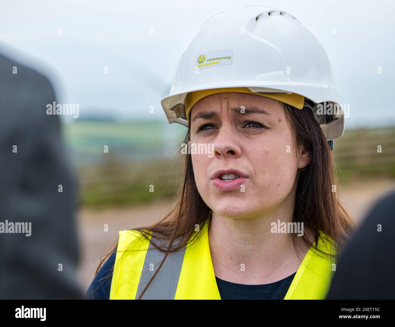 Depute First Minister Kate Forbes at Aikengall community wind farm ...