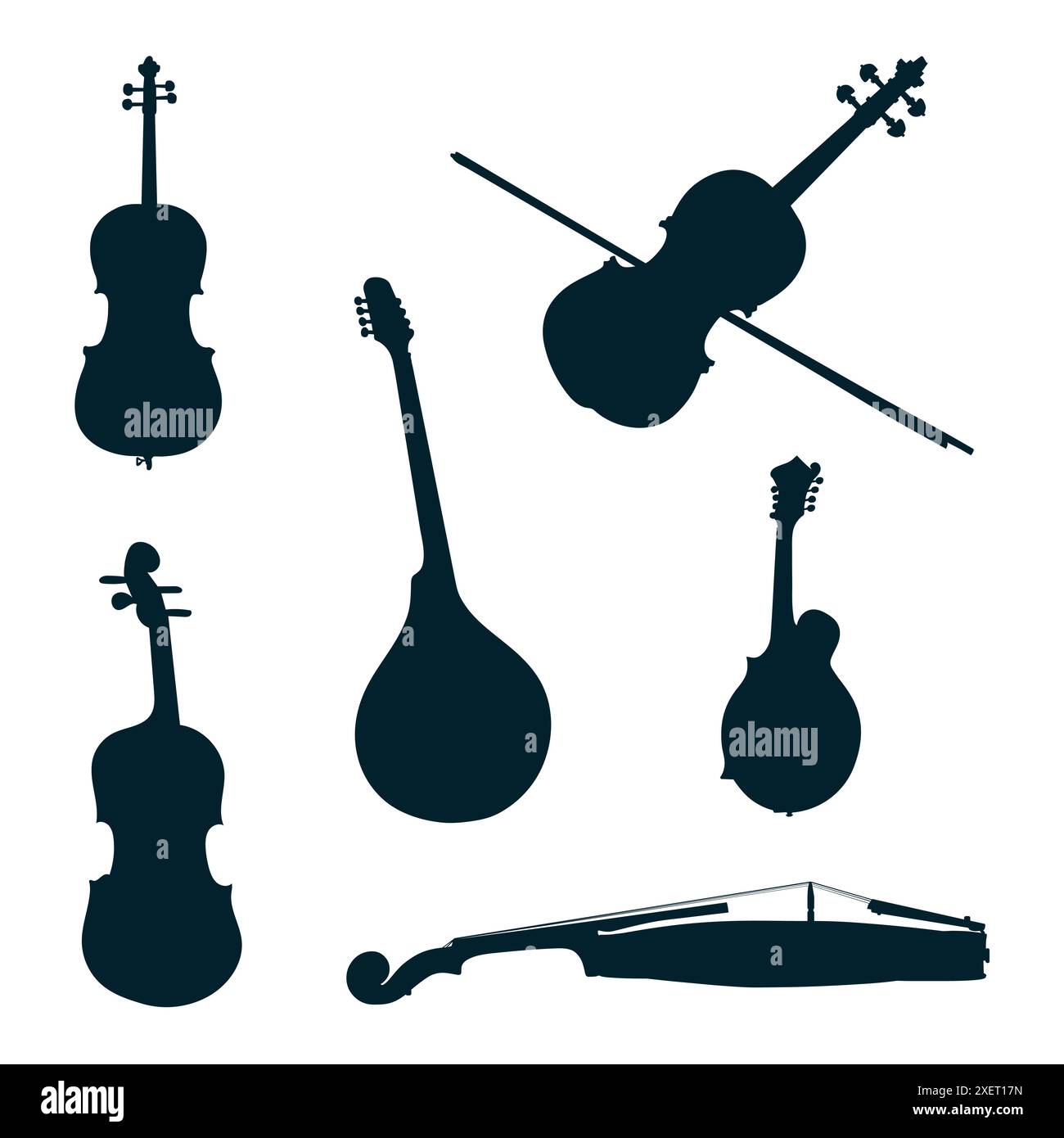 Violin vector cut out Stock Vector Images - Alamy