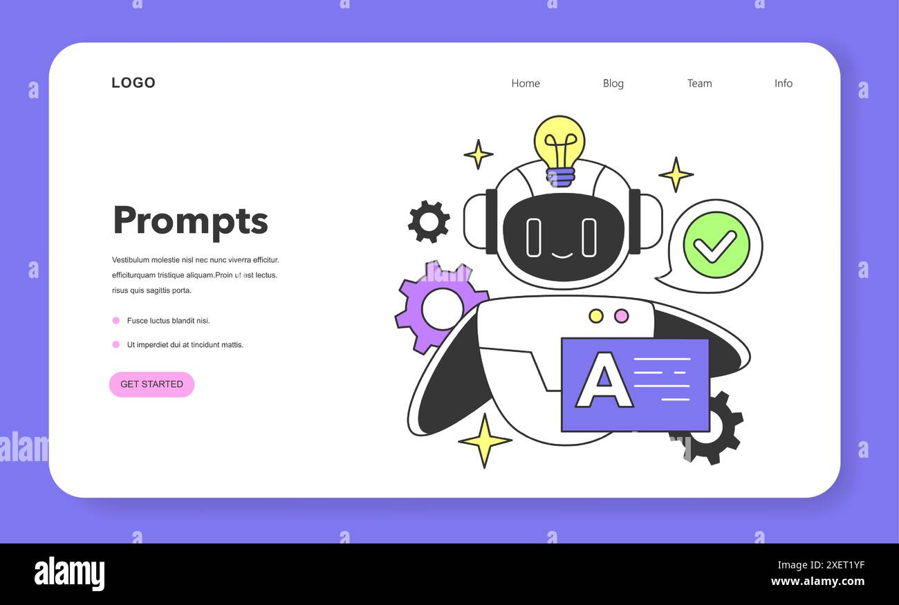 Prompt-engineering to a artificial neuron network web banner or landing ... Prompt-engineering to a artificial neuron network web banner or landing ...