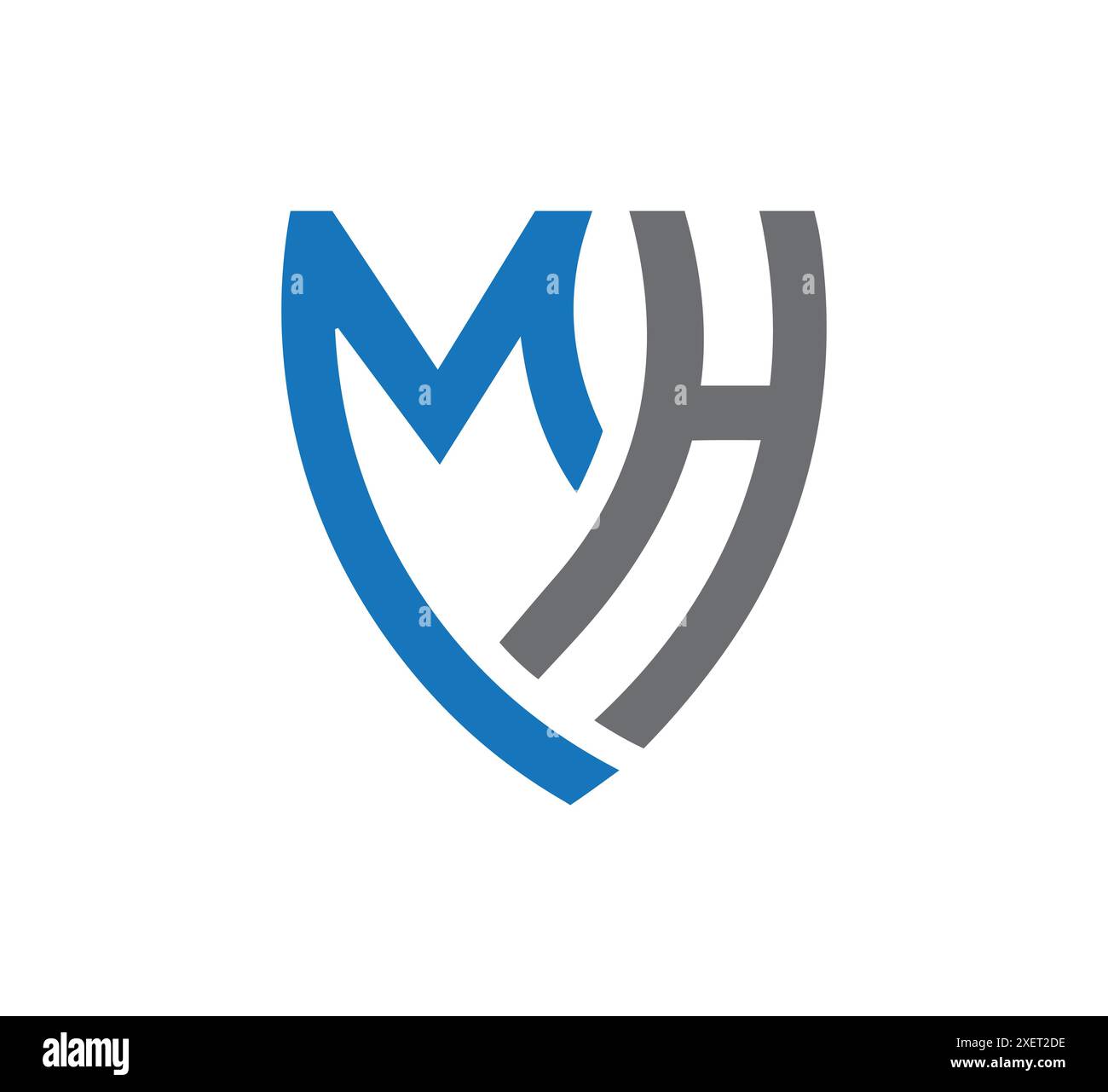 HM logo design vector template design for brand, hm logo, hm icon, hm ...