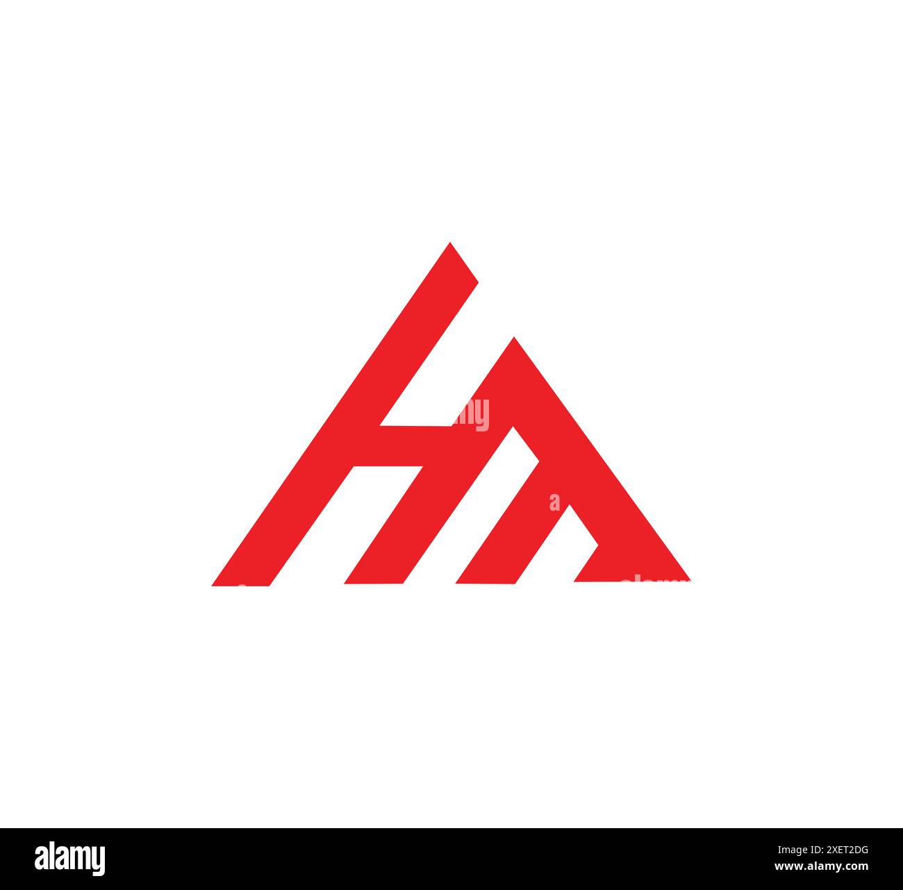 HM logo design vector template design for brand, hm logo, hm icon, hm ...