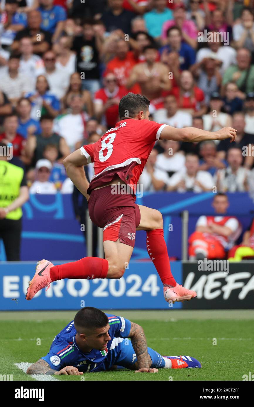 Berlin, Germany, 29, June, 2024. Remo Freuler celebrates his team’s ...