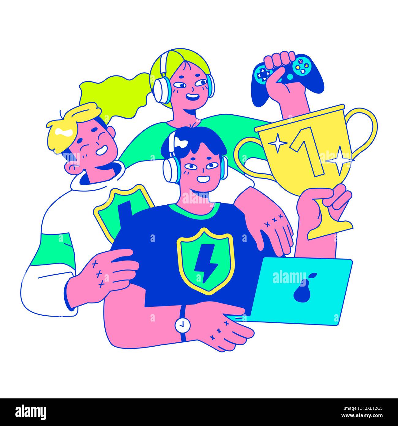 Professional e sports player Cut Out Stock Images & Pictures - Alamy