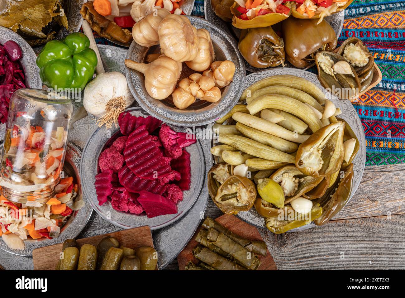 Homemade pickle exhibition. Pickle jar types. Different types of ...