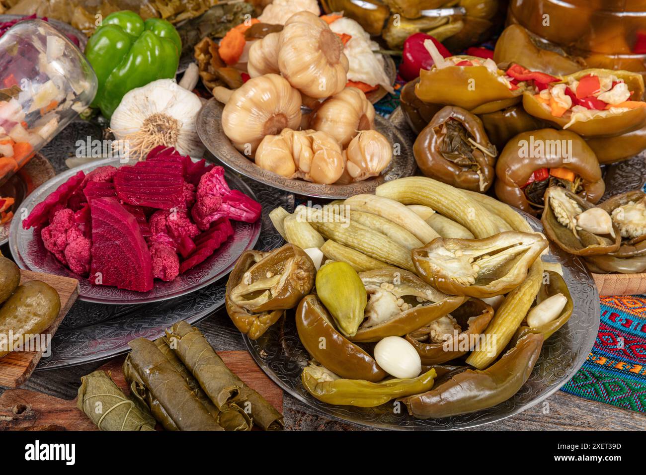 Homemade pickle exhibition. Pickle jar types. Different types of ...