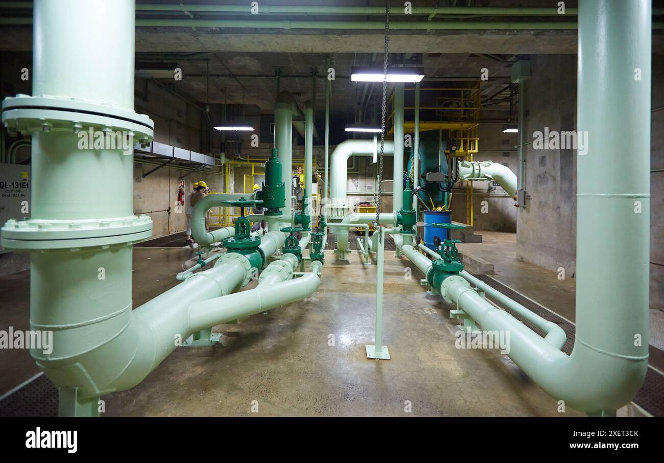 Itaipu Binacional Hydroelectric Power Plant. Generator of renewable ...