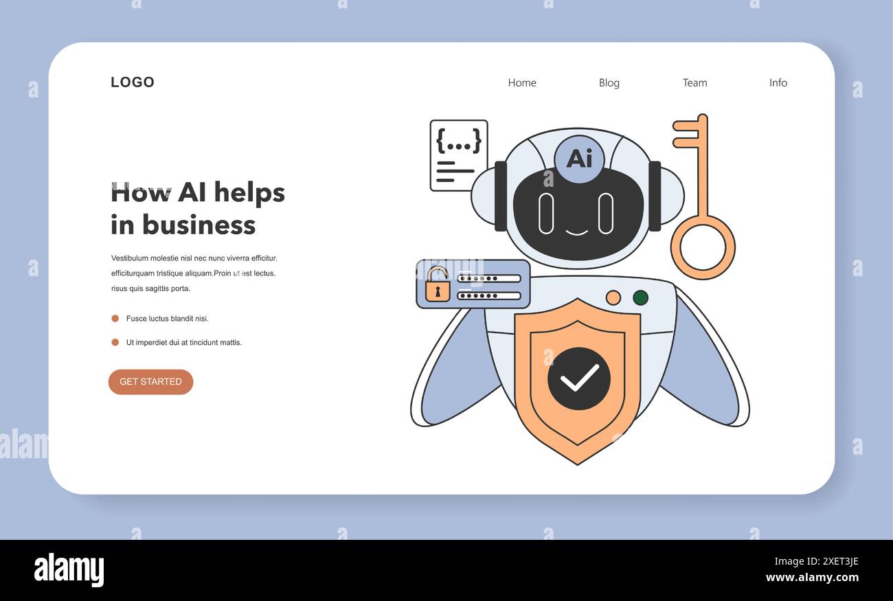 Access control system based on artificial intelligence web banner or landing page. Integrated ...