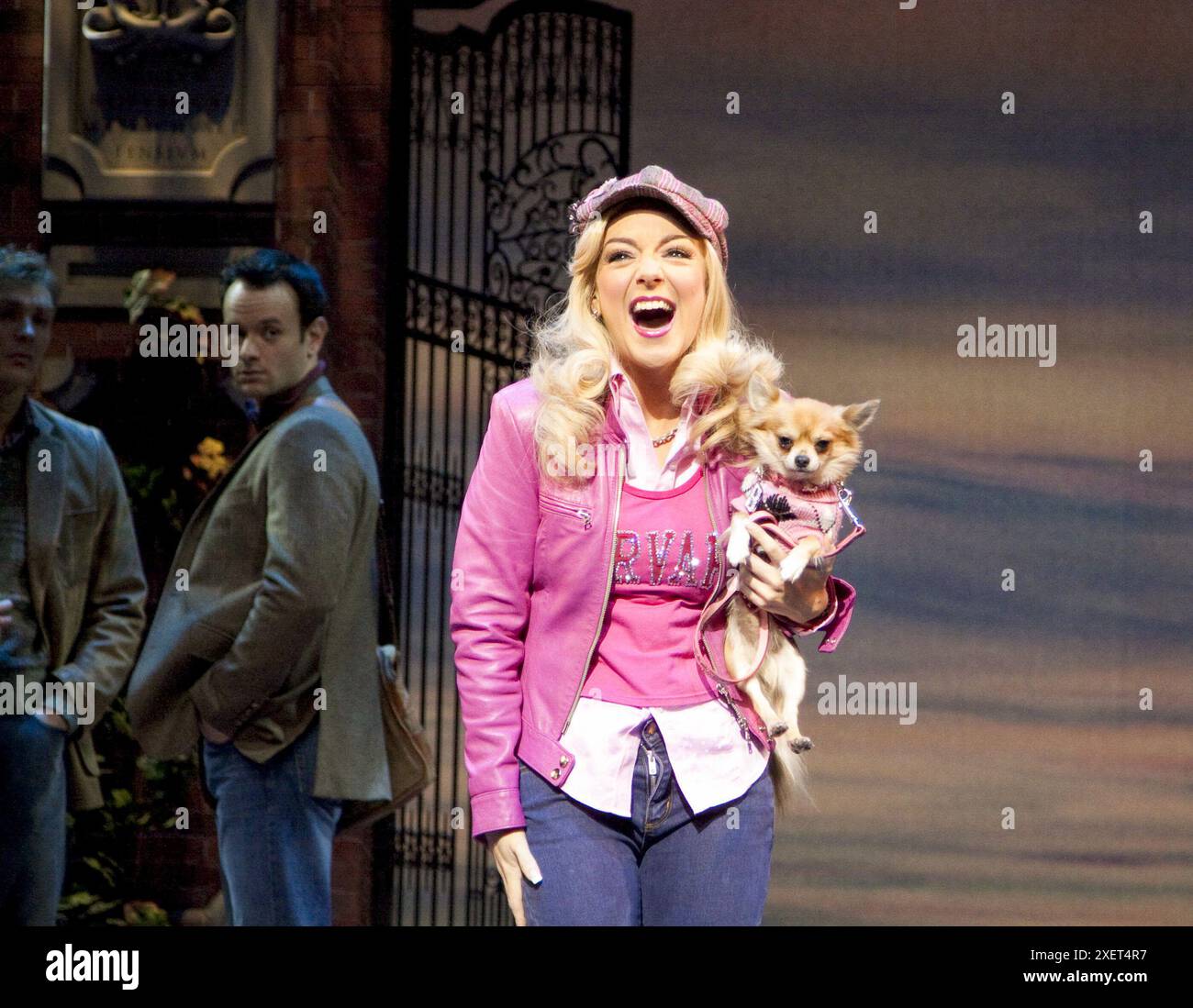 Sheridan Smith (Elle Woods) with Rufus in LEGALLY BLONDE THE MUSICAL at ...