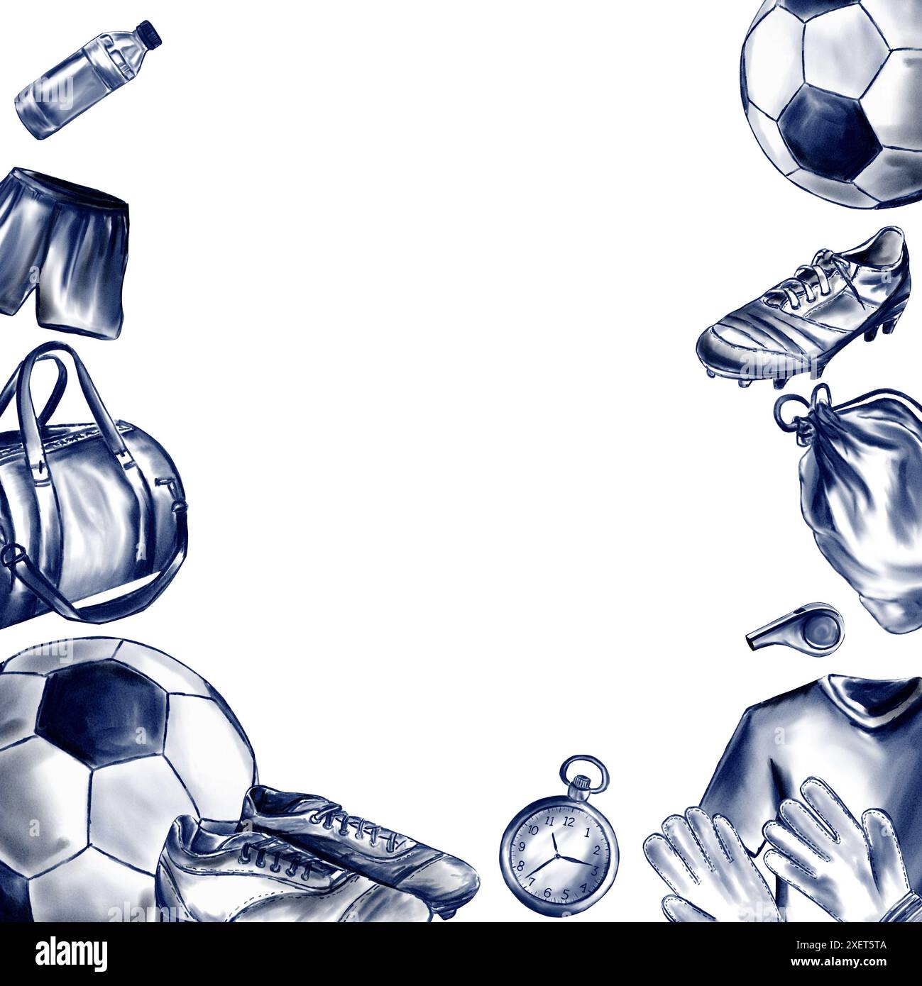 Sports football accessories. frame or wreath for registration of a ...
