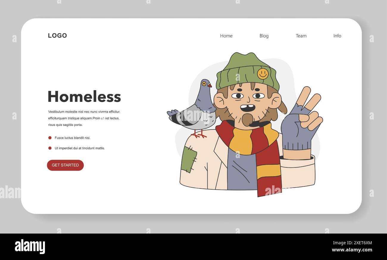 Homeless. Male beggar wearing ragged and dirty clothes begging money ...