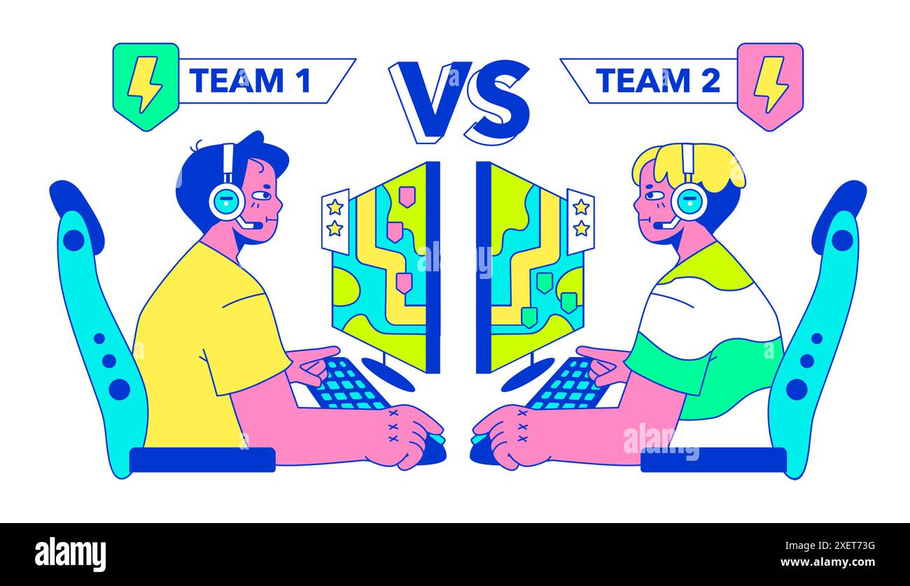 Professional e sports player Cut Out Stock Images & Pictures - Alamy