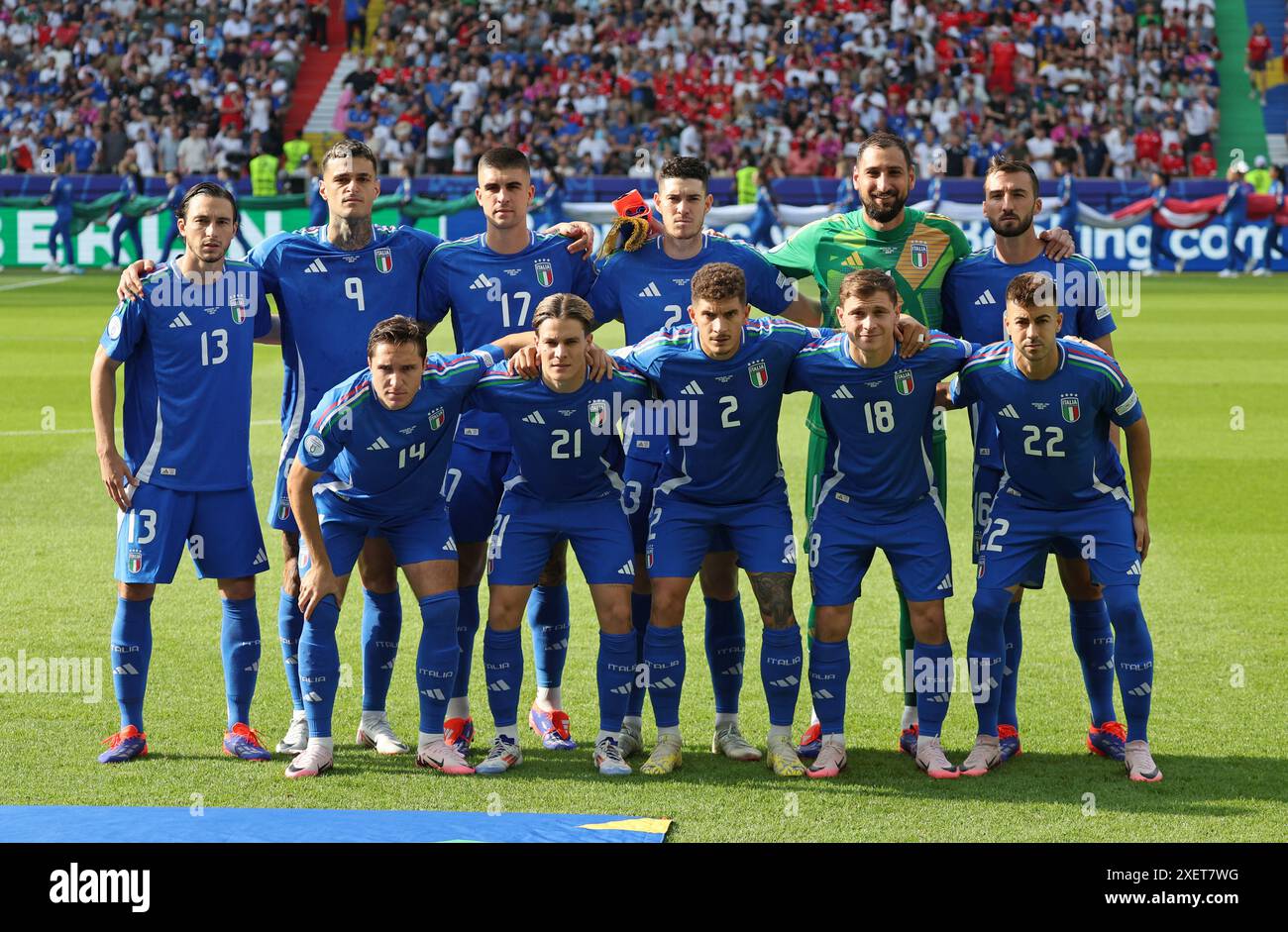 Berlin, Germany. 29th Jun 2024. Players of Italy National Team pose for ...