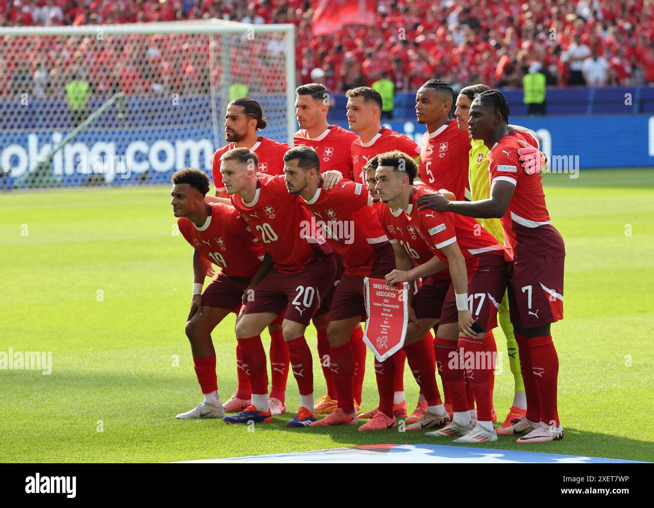 Berlin, Germany. 29th Jun 2024. Players of Switzerland National Team ...