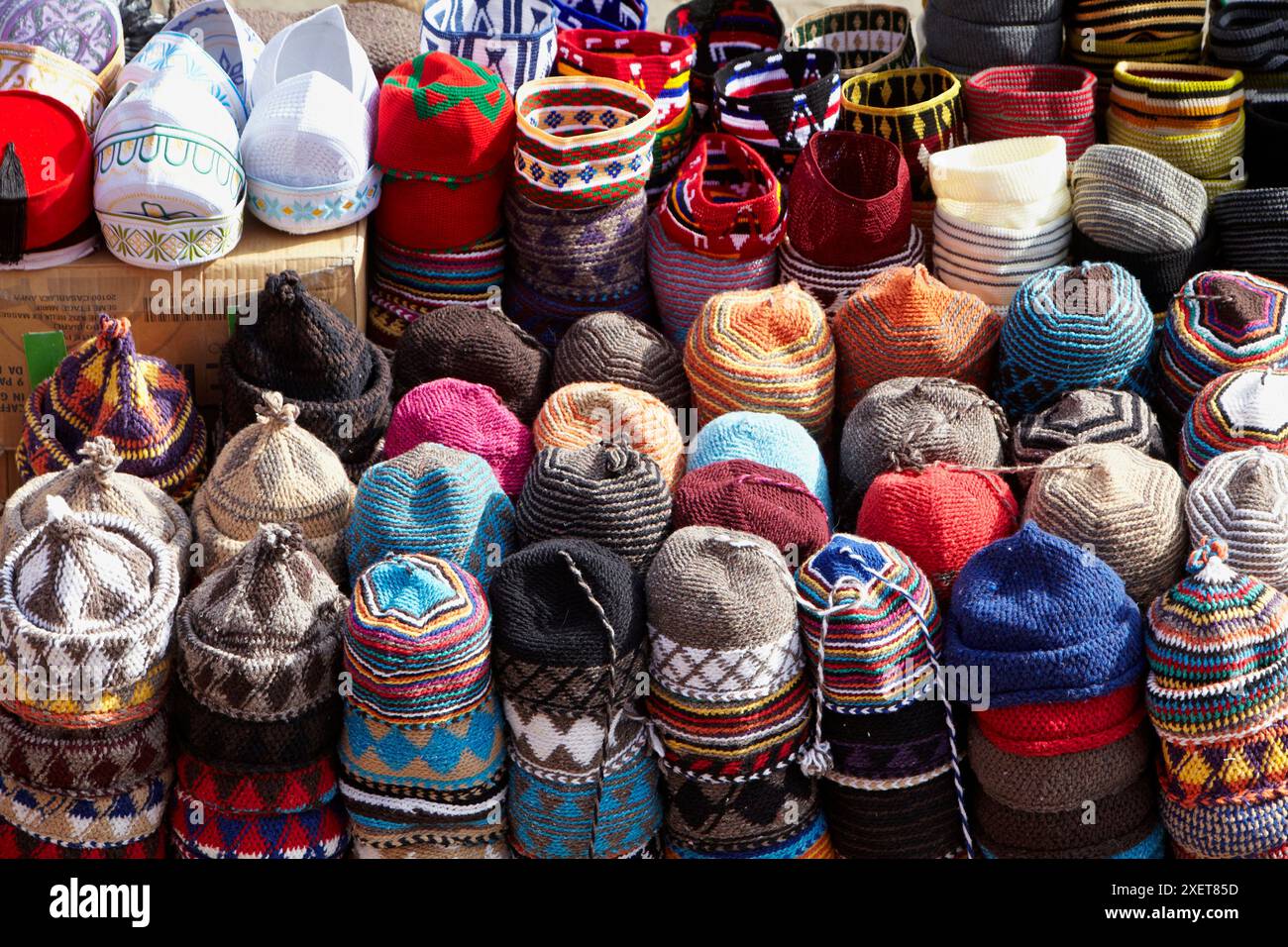 Hats morocco marrakech bazaar hi-res stock photography and images - Alamy