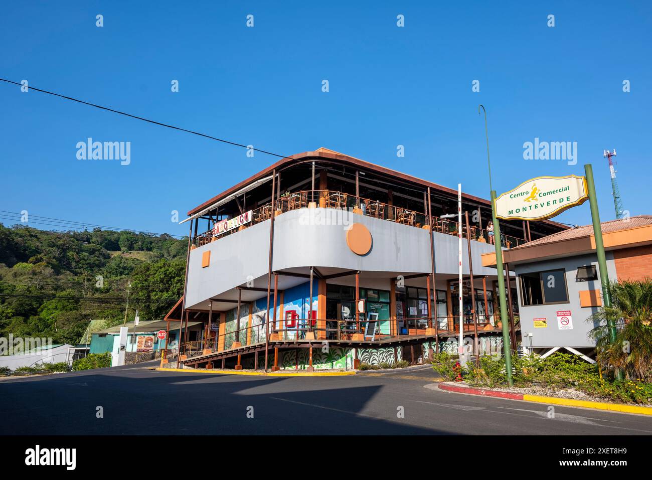 Restaurant and shopping centre, Santa Elena, the head town in the ...