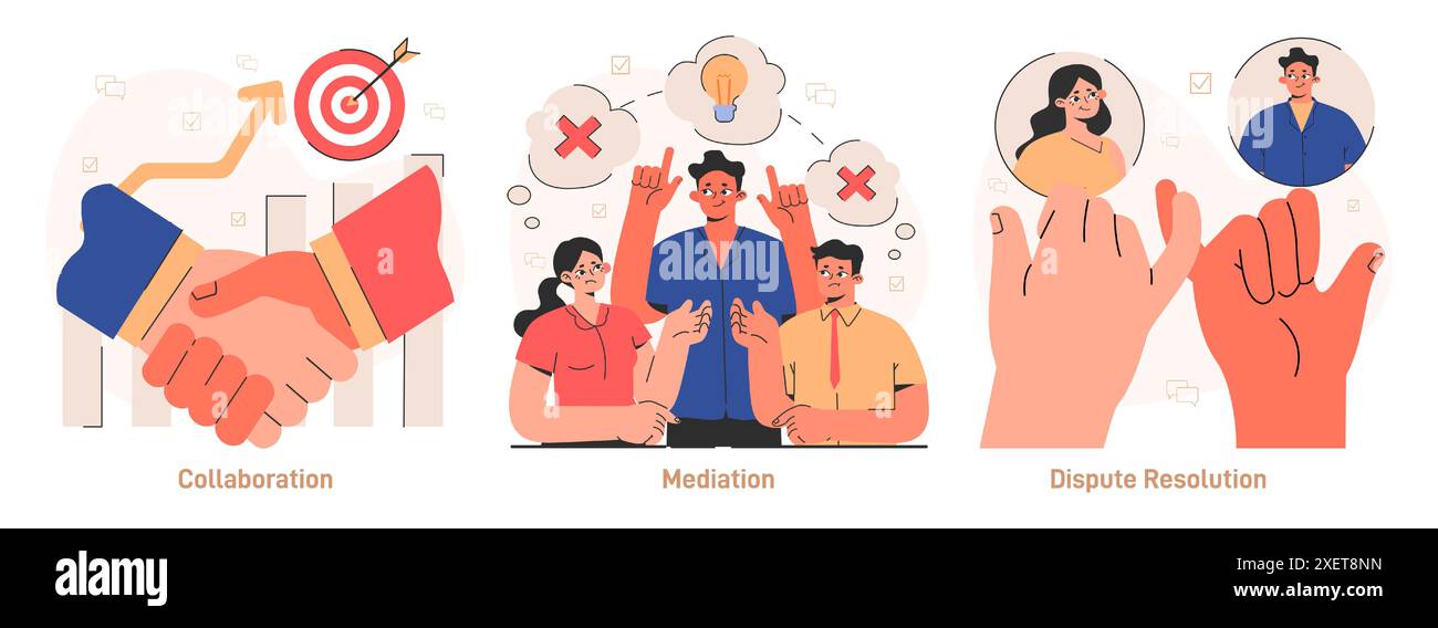 Compromise set. Finding common ground and search for mutual agreement ...