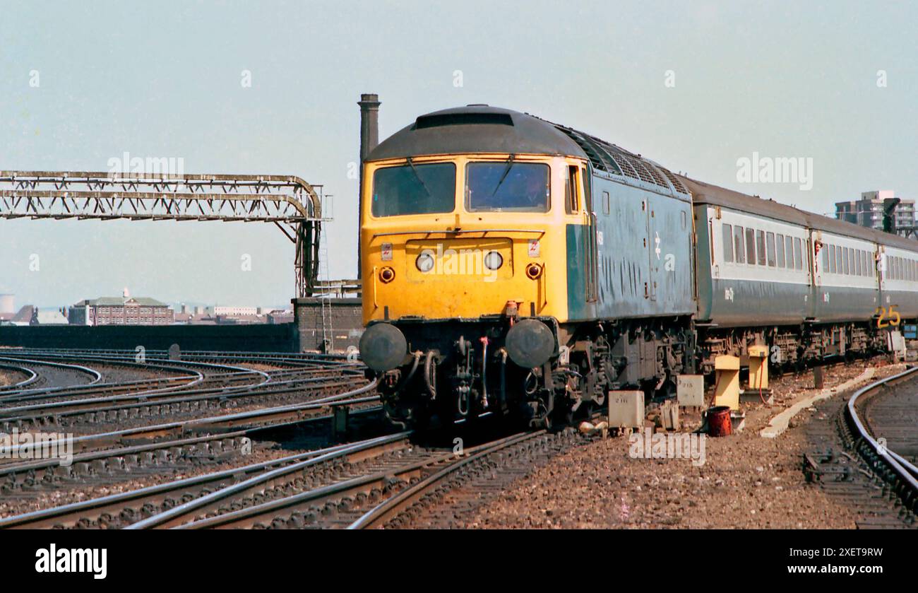 Unidentified class 47 locomotive heading into Manchester Victoria Stock ...