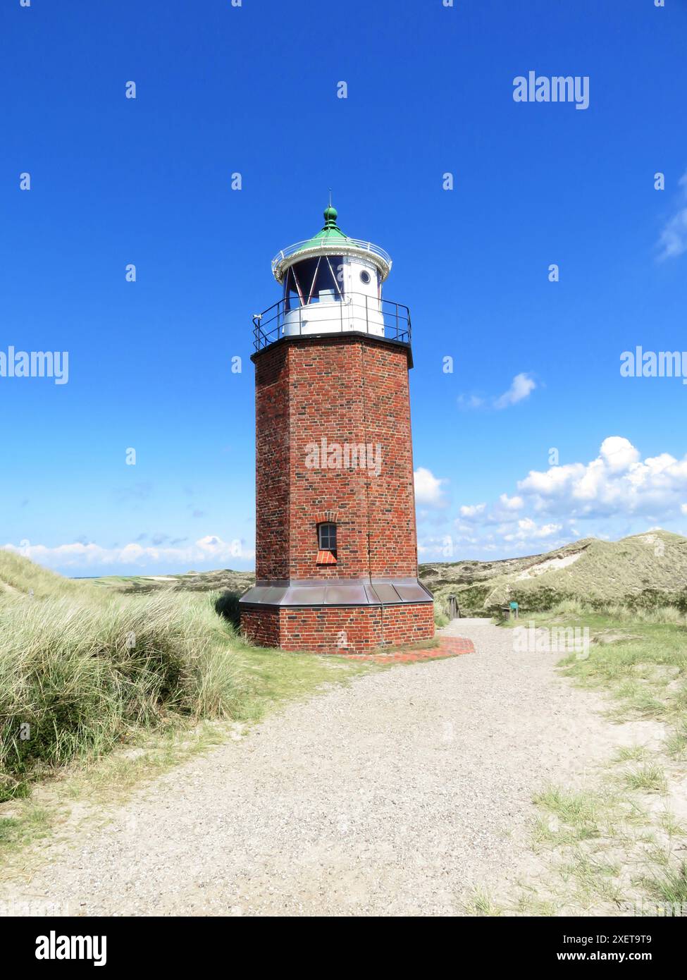 The octagonal cross mark light stands at the north end of the Roter ...