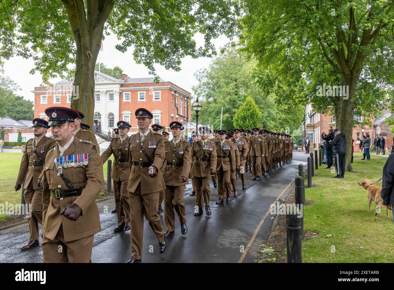 Warrington, Cheshire, England - 29 June 2024 - Members of the 75 ...