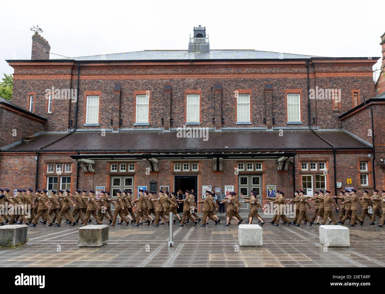 Warrington, Cheshire, England - 29 June 2024 - Members of the 75 ...