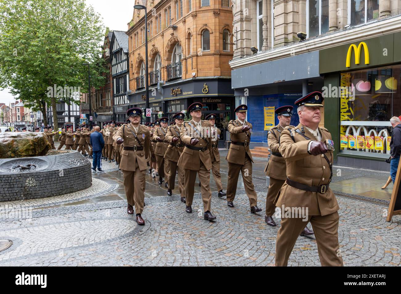 Warrington, Cheshire, England - 29 June 2024 - Members of the 75 ...