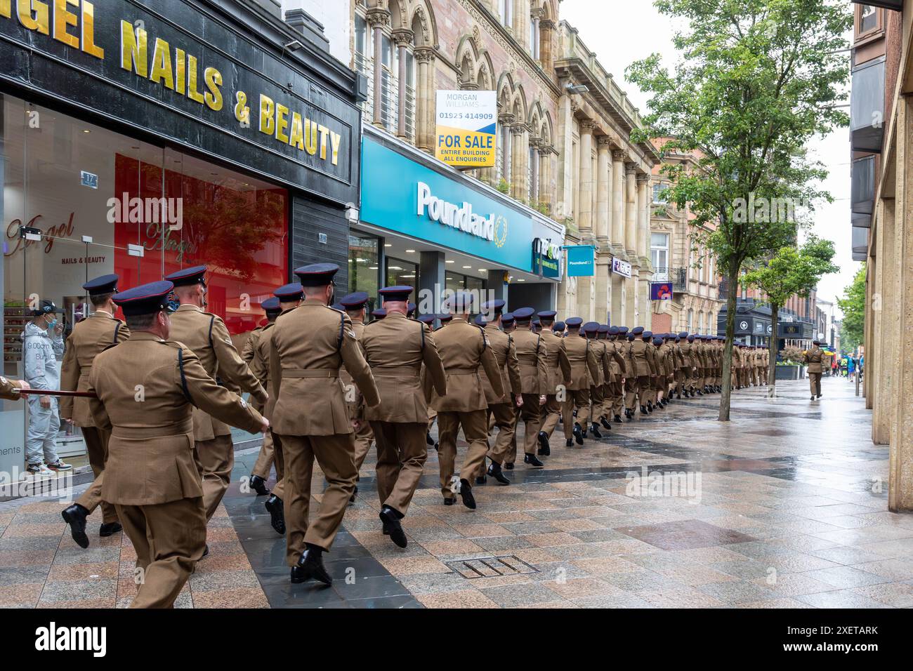 Warrington, Cheshire, England – 29 June 2024 - Members of the 75 ...
