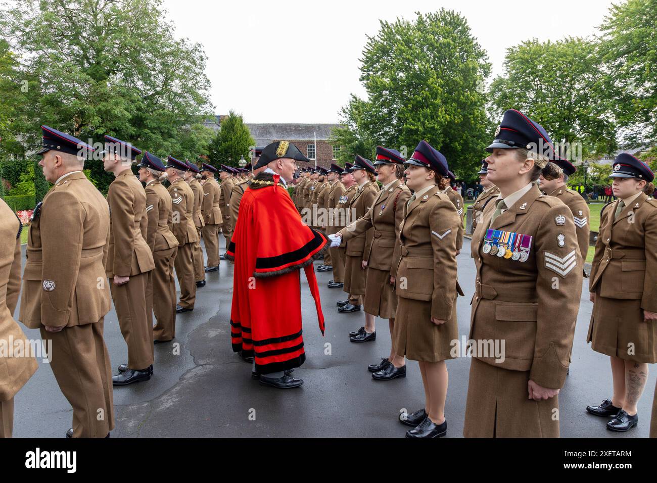 Warrington, Cheshire, England - 29 June 2024 - Members of the 75 ...