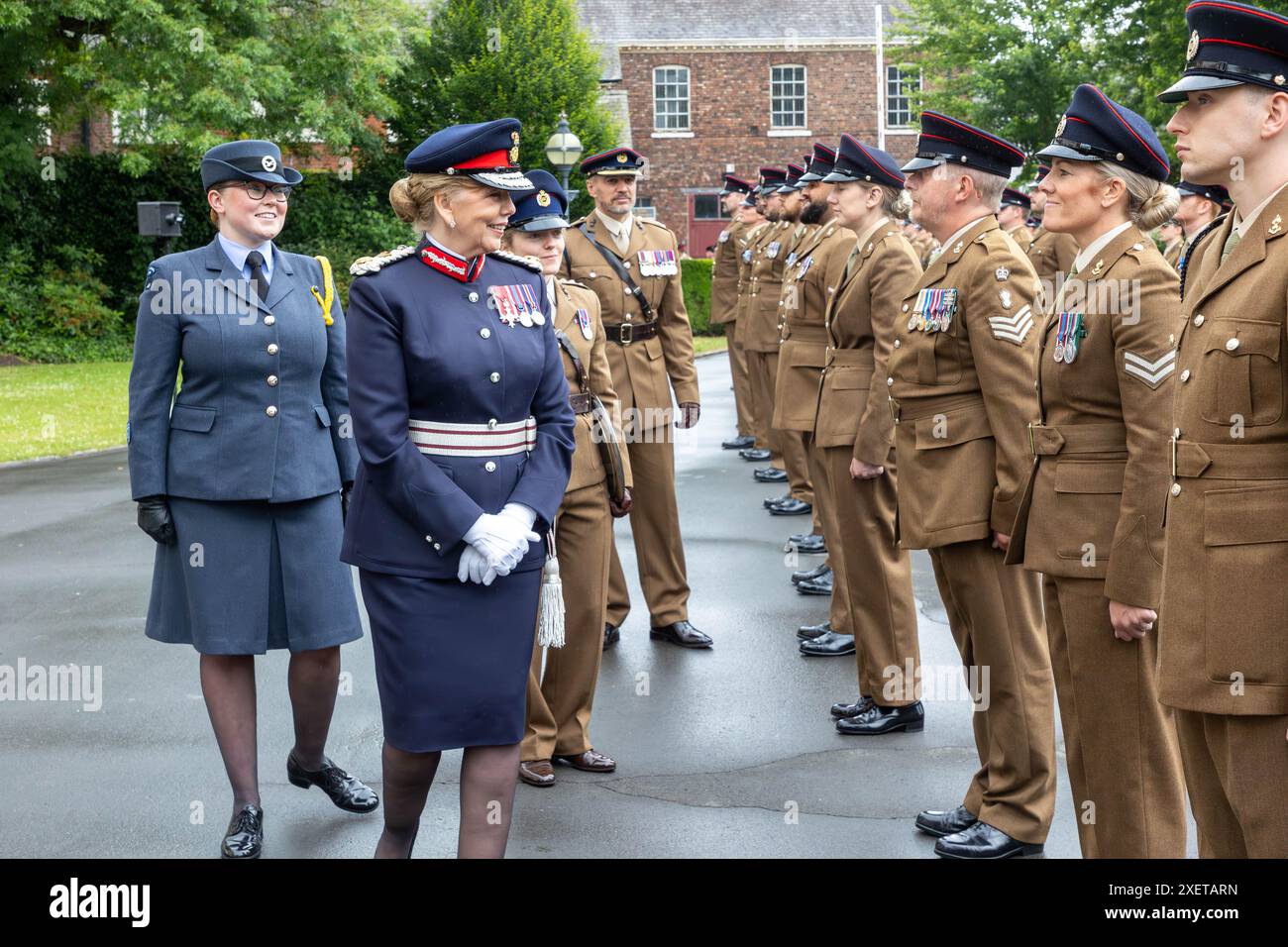 Warrington, Cheshire, England - 29 June 2024 - Members of the 75 ...
