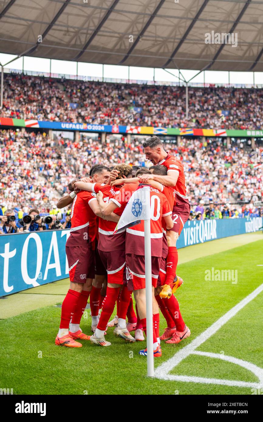 Berlin, Germany. 29th June, 2024. Ruben Vargas (17) of Switzerland ...