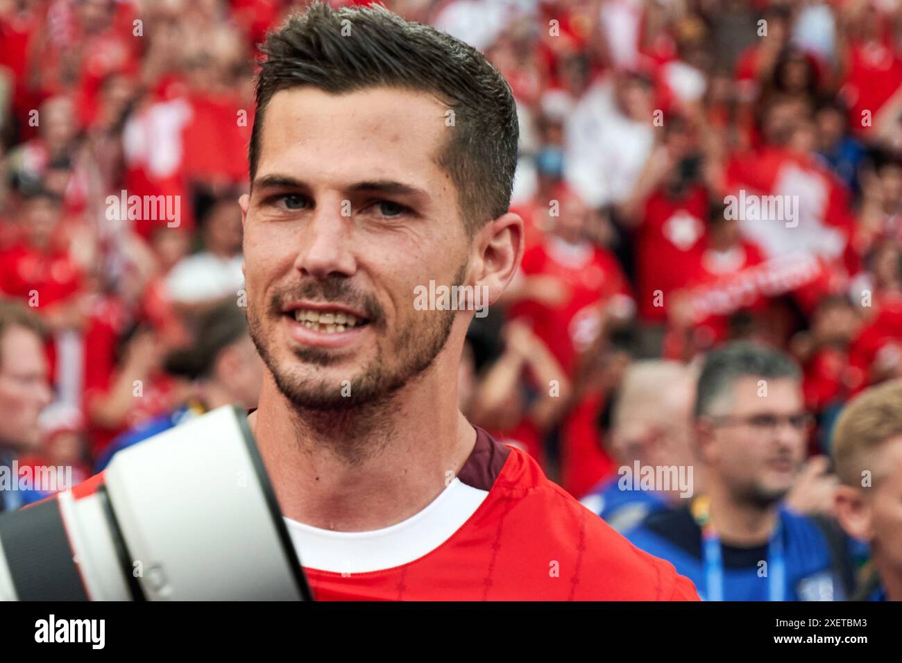 Remo Freuler (Schweiz, #08), jubelt ueber Sieg, GER, UEFA Euro 2024 ...