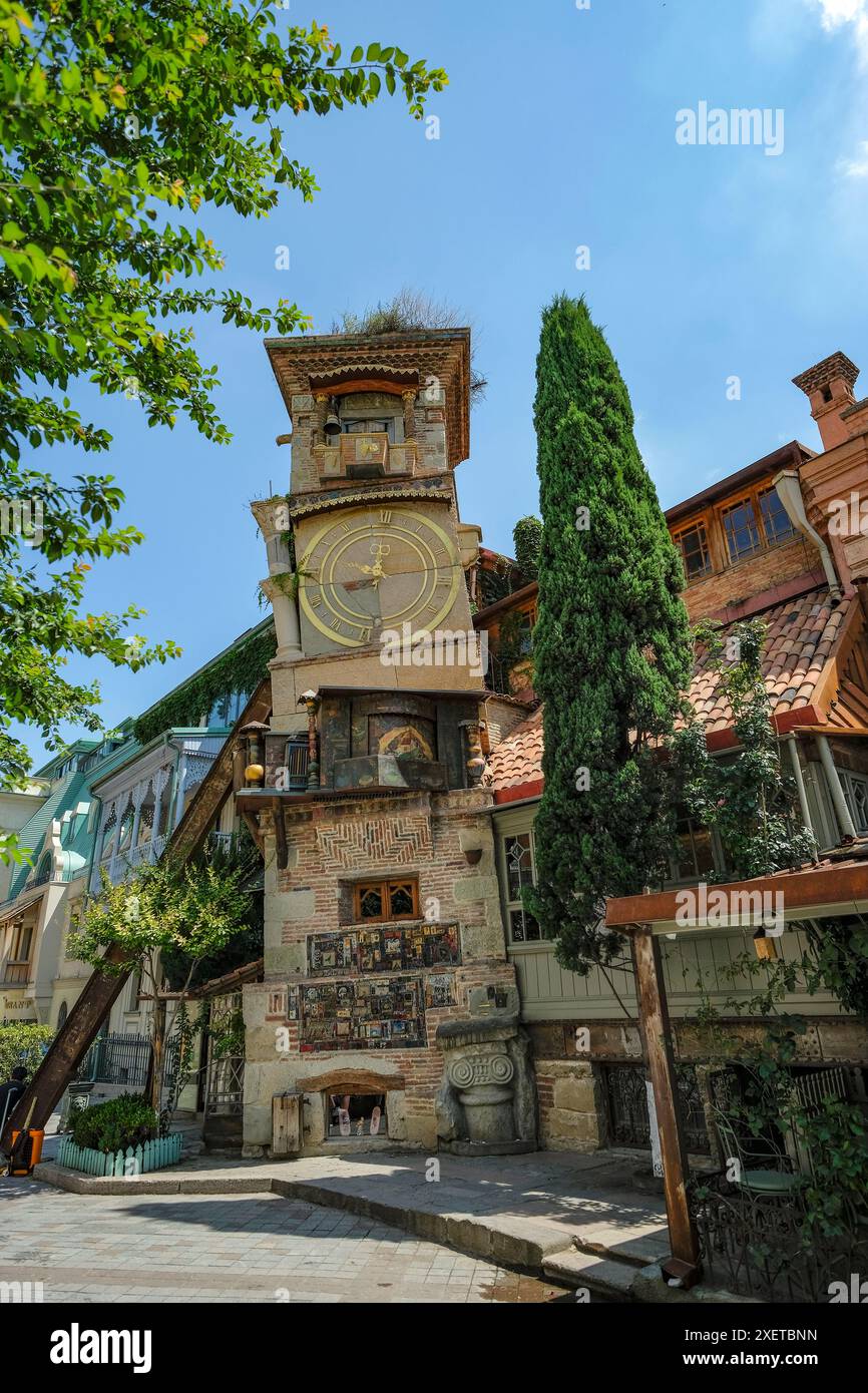 Tbilisi, Georgia - June 24, 2024: The Clock Tower, built by puppet ...