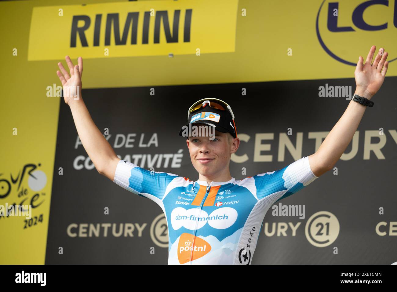 Tour de France Stage 1 Florence to Rimini. Frank van den Broek (DSM ...
