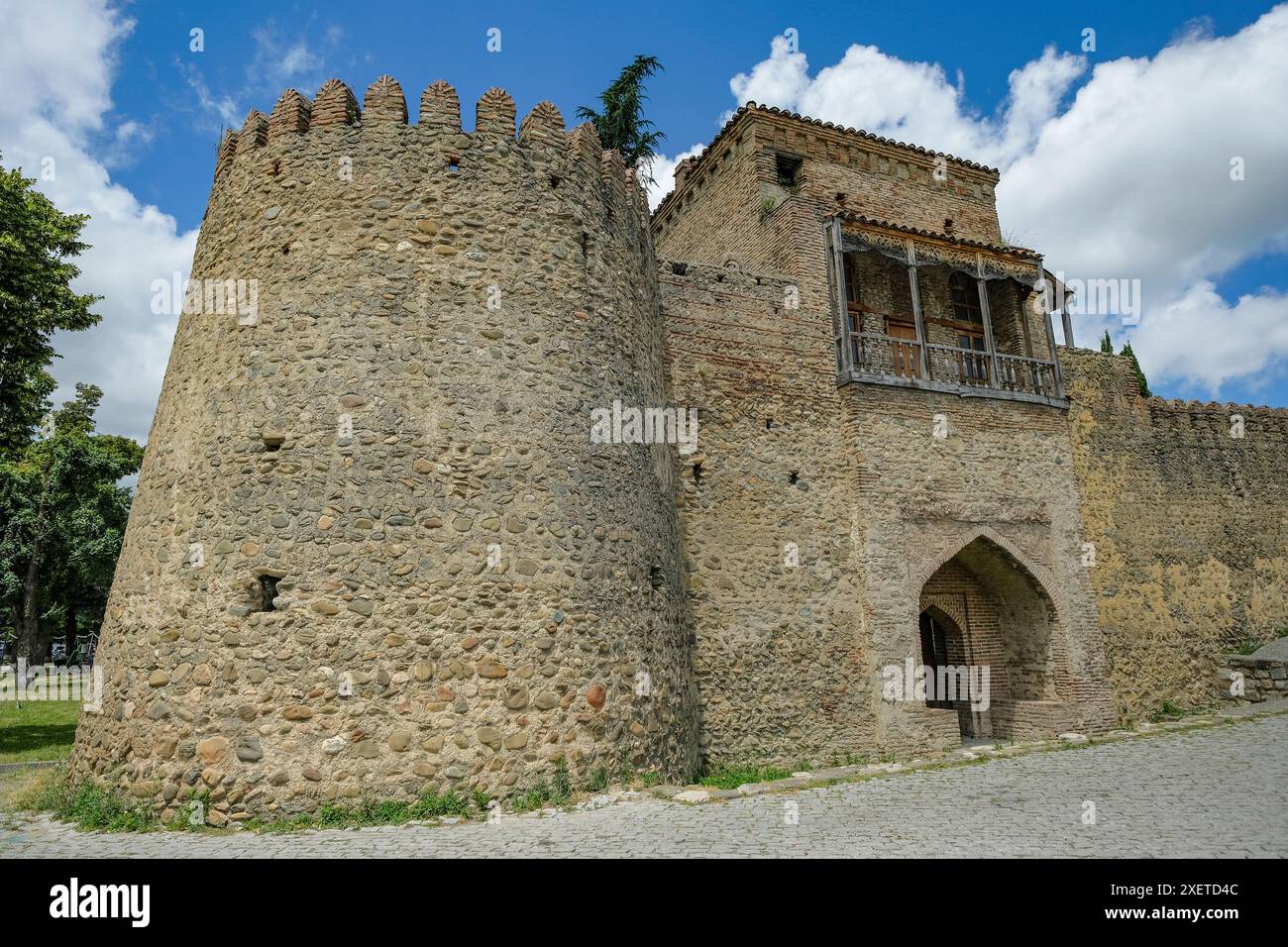 Telavi, Georgia - June 27, 2024: Batonis Tsikhe is an architectural ...