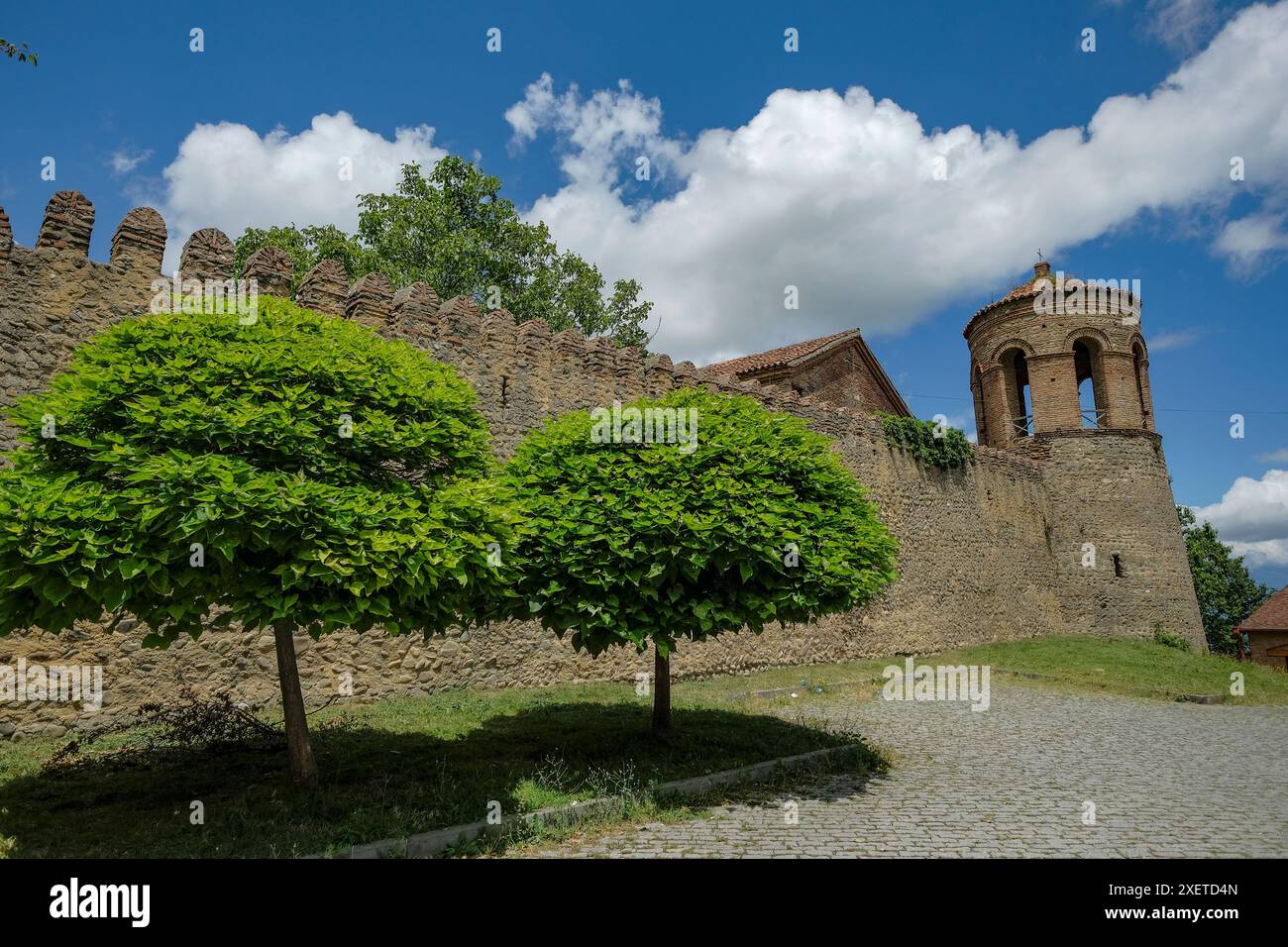 Telavi, Georgia - June 27, 2024: Batonis Tsikhe is an architectural ...