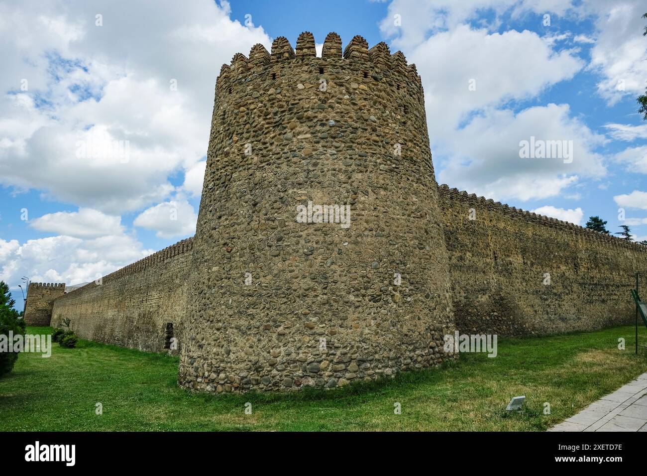 Telavi, Georgia - June 27, 2024: Batonis Tsikhe is an architectural ...