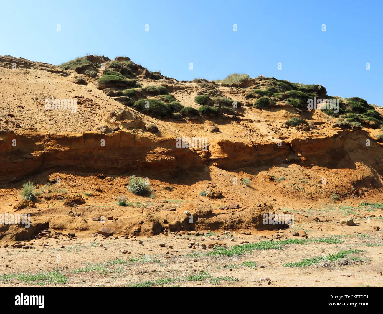 Rotes Kliff - The red discoloration of the cliff is caused by the ...