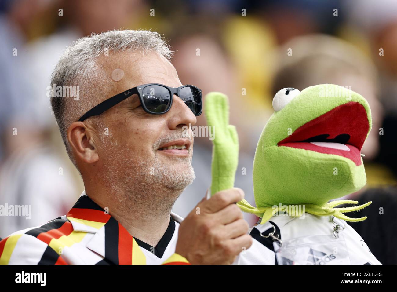 Dortmund - Supporter of Germany during the UEFA EURO 2024 round of 16 ...