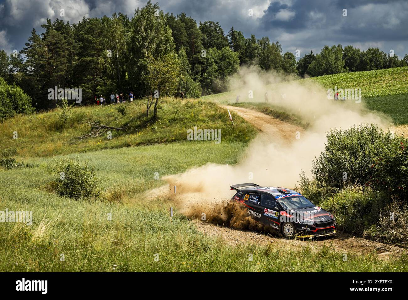 32 VIRVES Robert, LESK Aleks, Skoda Fabia RS Rally2, action during the ...