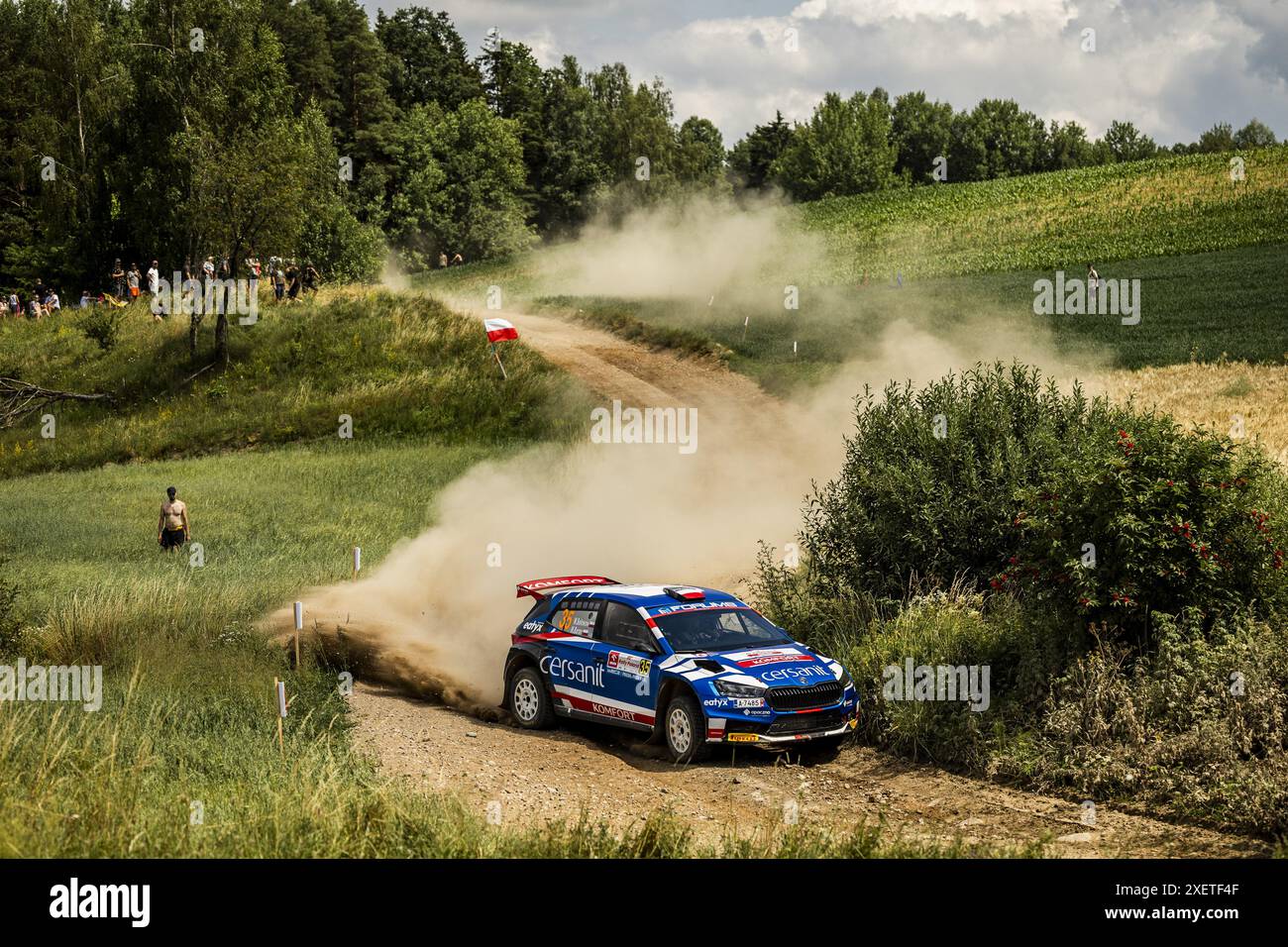 35 SOLOWOW Michal, BARAN Maciej, Skoda Fabia RS Rally2, action during ...