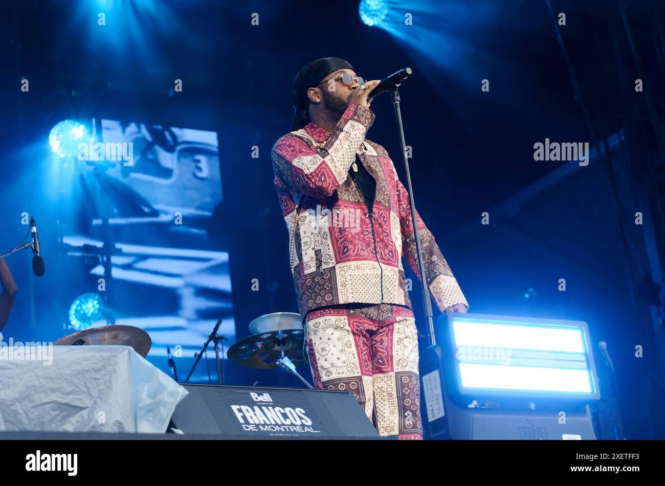 Dee End performs on stage at the Francos de Montreal festival in ...