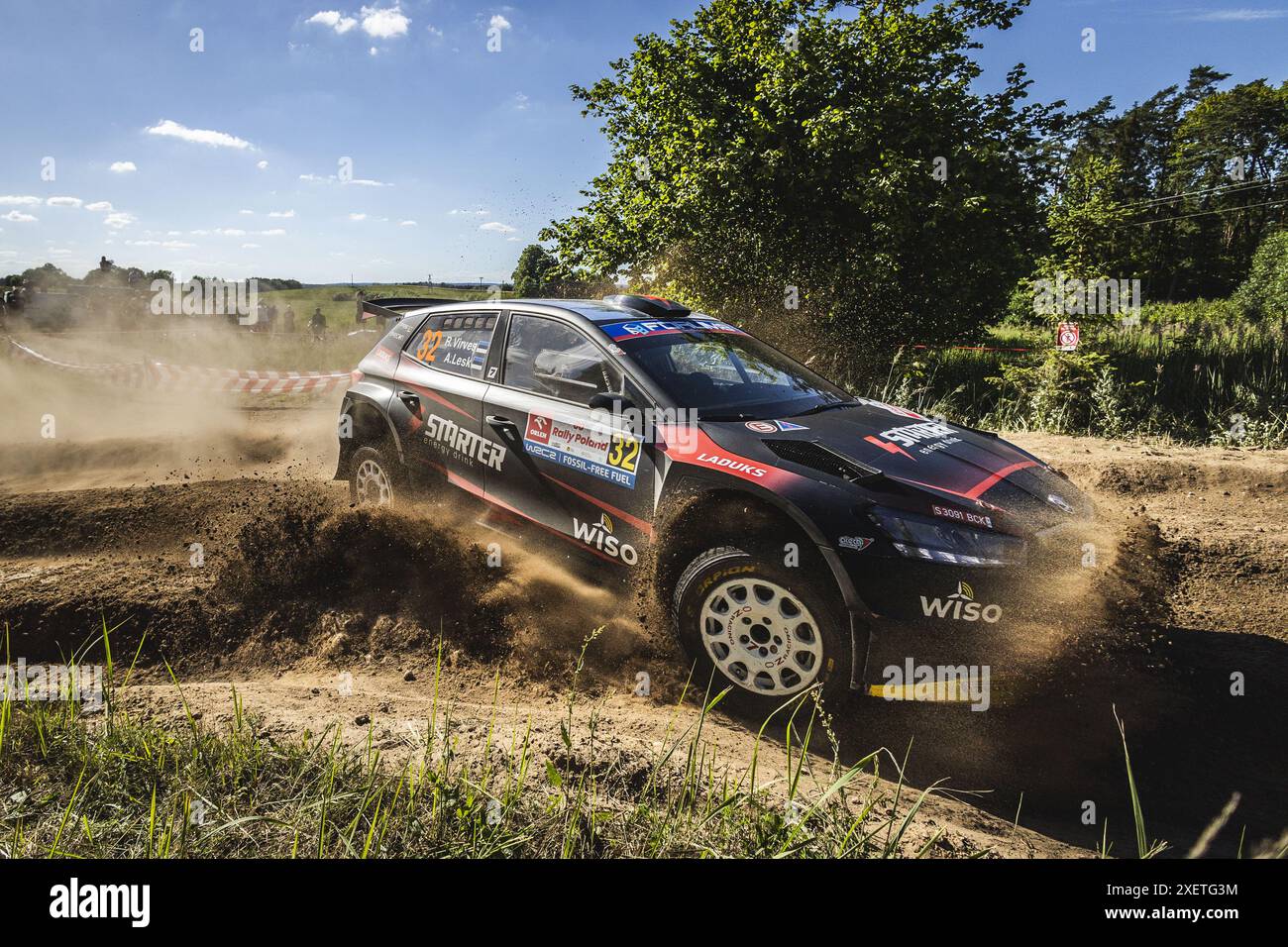 32 VIRVES Robert, LESK Aleks, Skoda Fabia RS Rally2, action during the ...