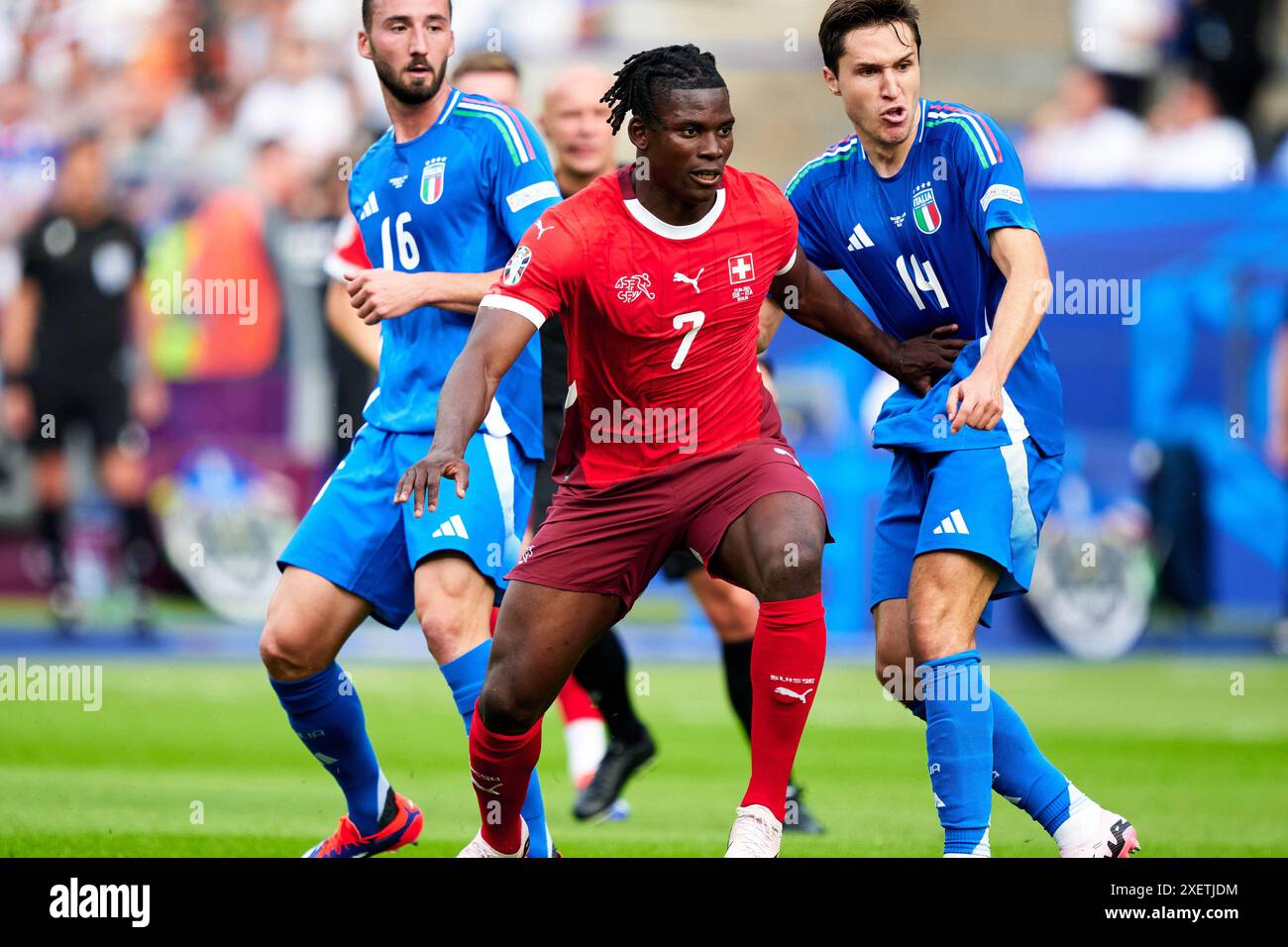 Bryan Cristante (Italien, #16), Breel Embolo (Schweiz, #07), Federico ...