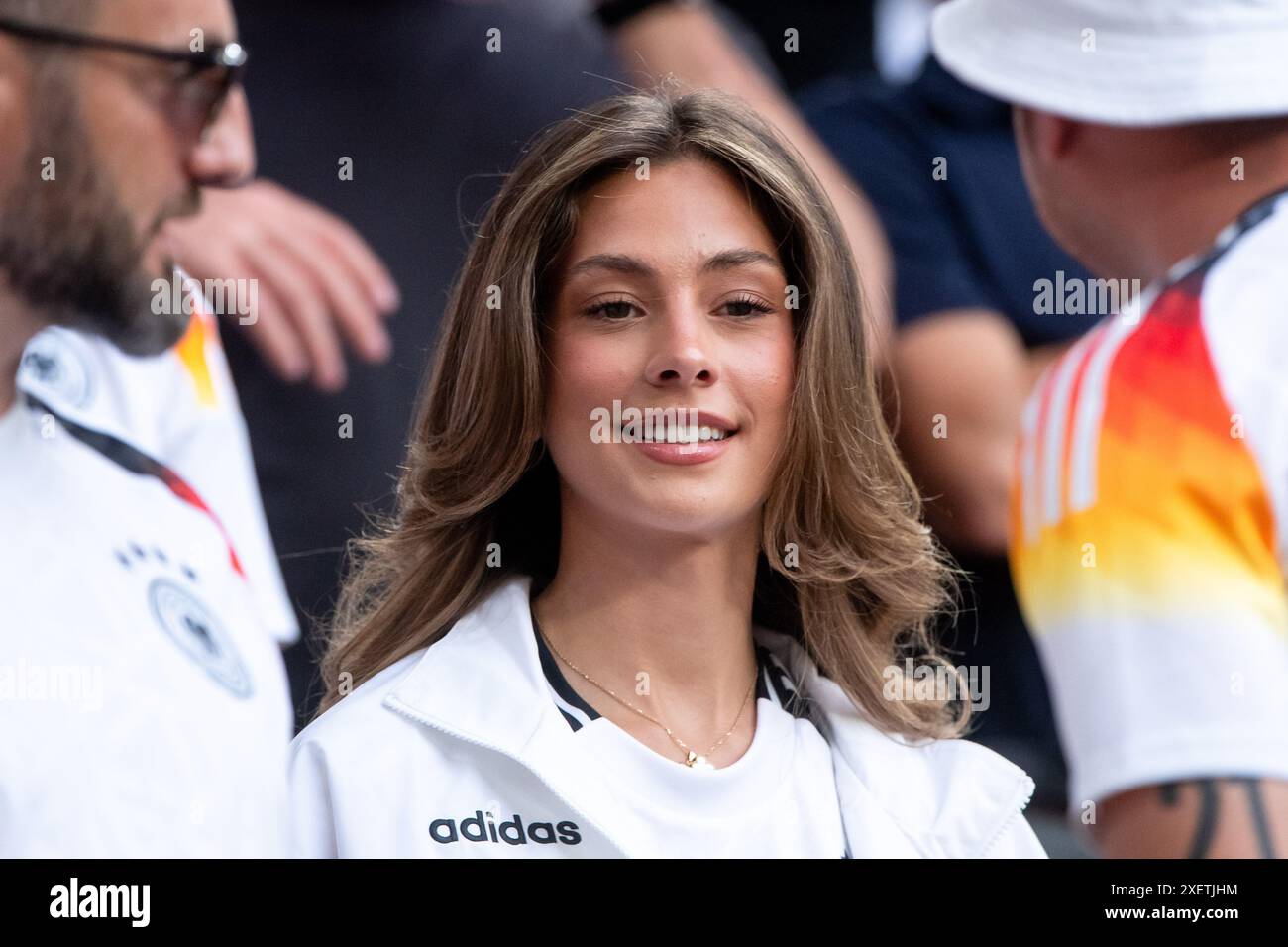 Sophia Weber (Freundin Kai Havertz (Deutschland, #07), GER, Germany (GER) vs Denmark (DEN ...