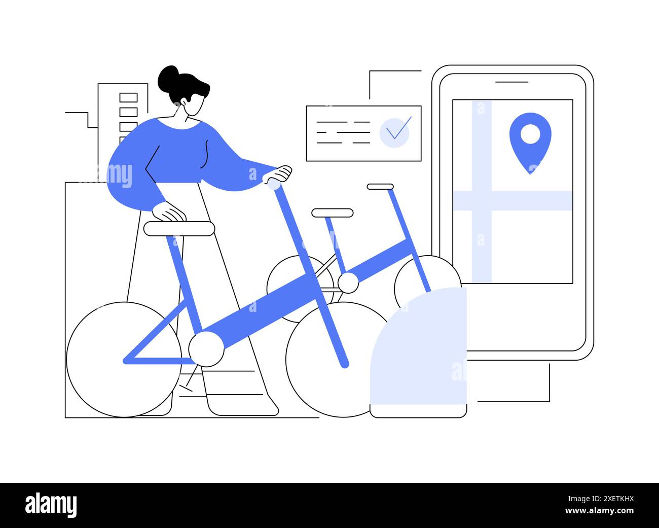 Return the bike isolated cartoon vector illustrations Stock Vector ...