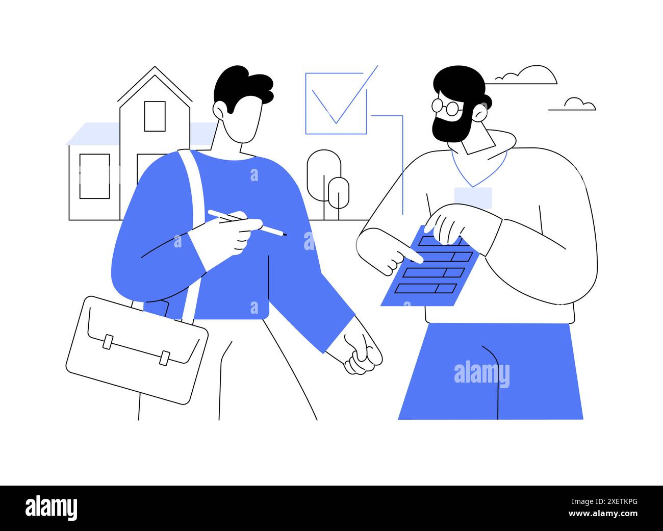 Signing petitions isolated cartoon vector illustrations Stock Vector ...