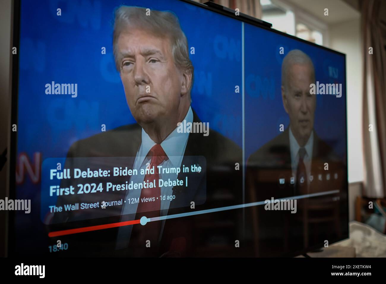 Trump cnn debate hi-res stock photography and images - Alamy