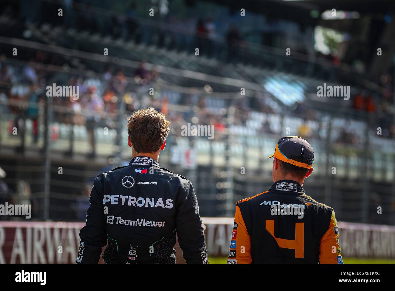 Austria: 04 Lando Norris, (GRB) McLaren Mercedes during the Austrian GP ...