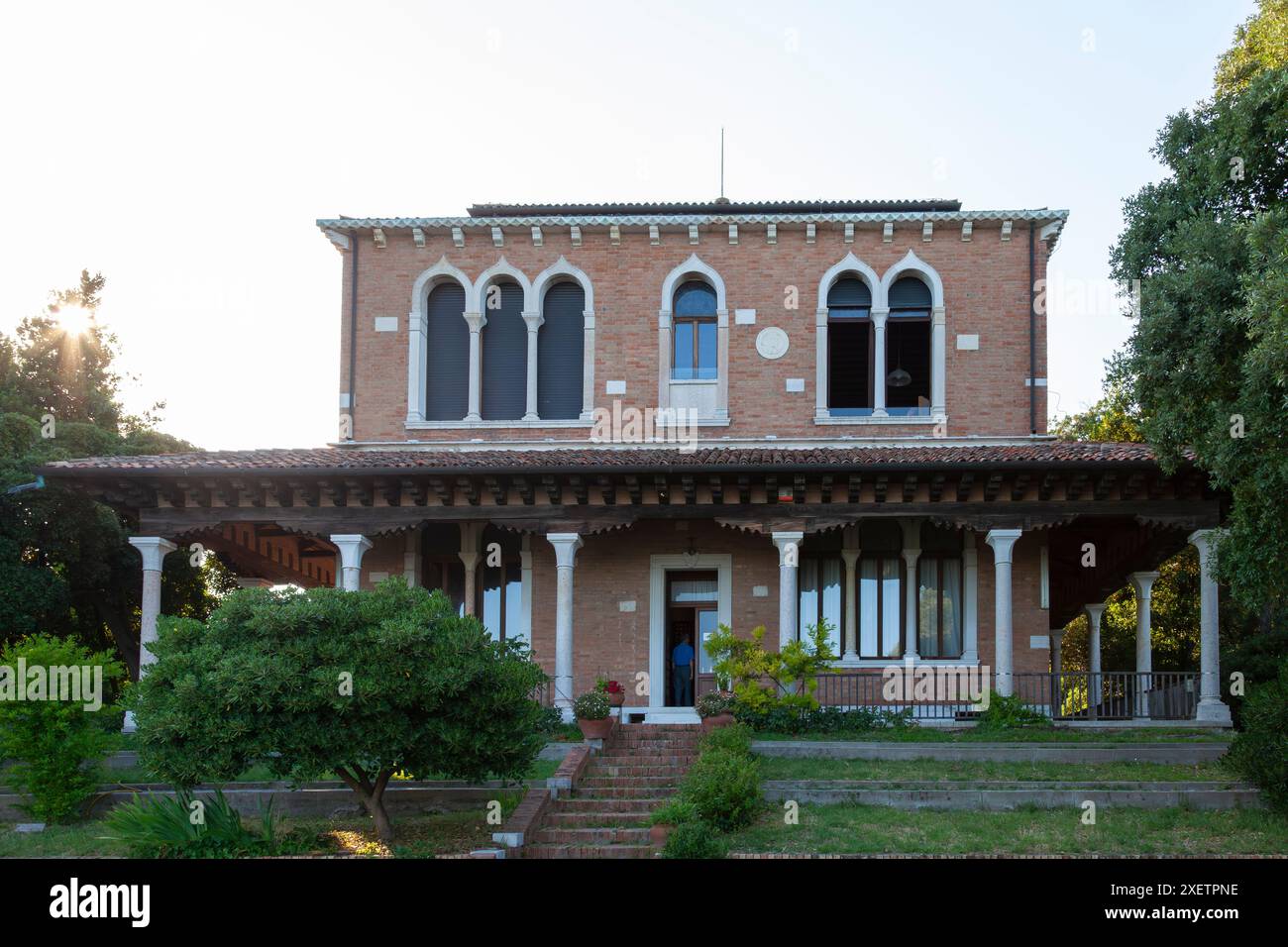 The neo-Byzantine facade of Villa Heriot, Giudecca, Venice, Italy now ...