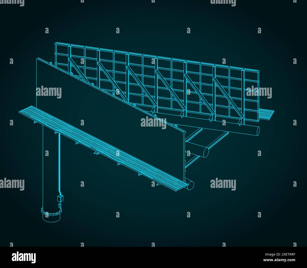 Blueprint drawing board Stock Vector Images - Alamy