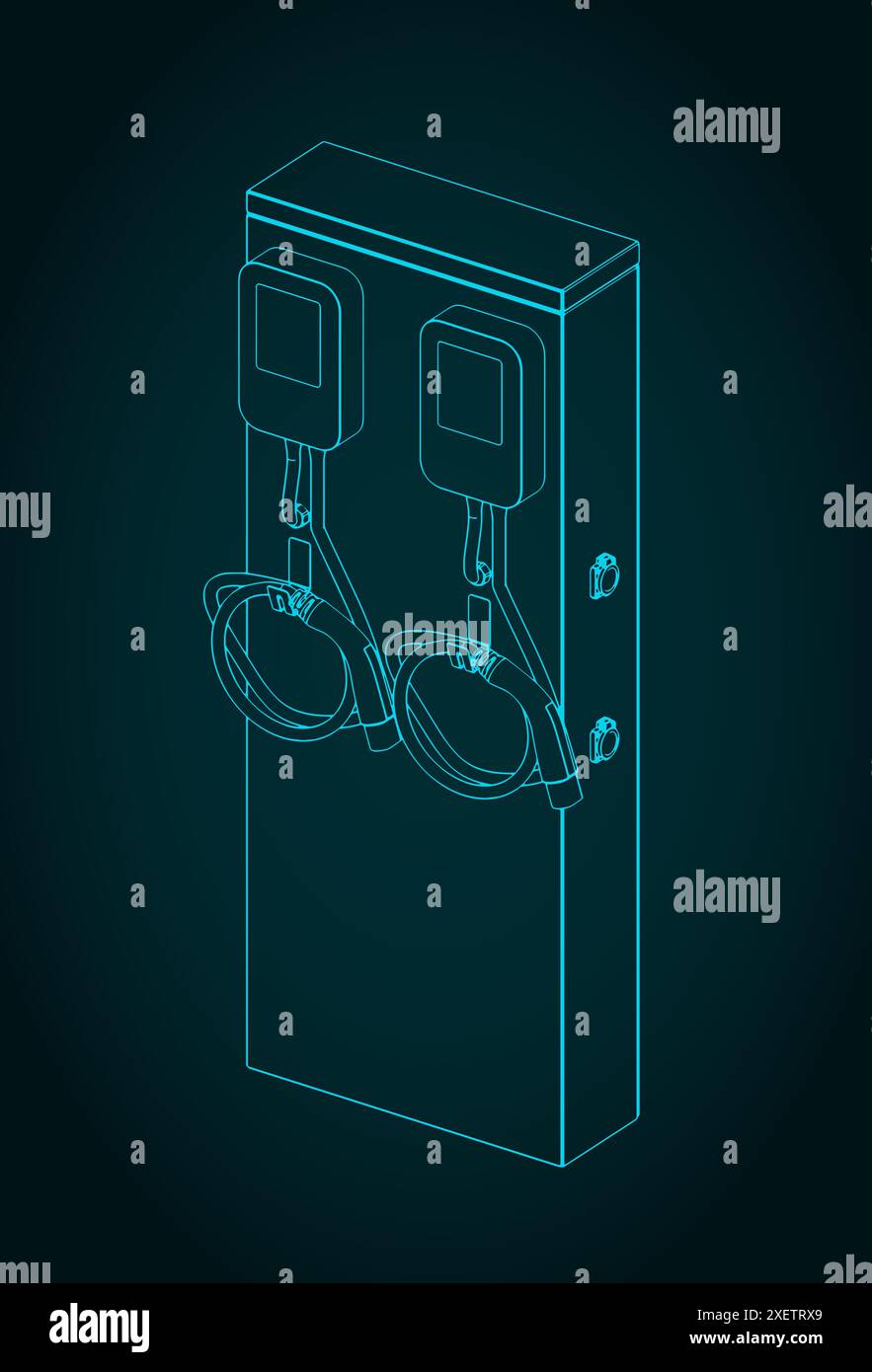 Electric car blueprint hi-res stock photography and images - Alamy